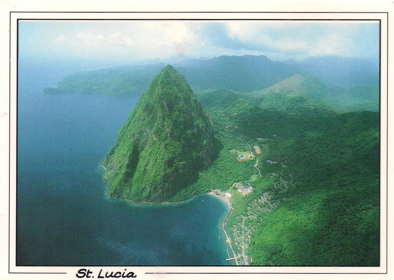 MY UNESCO WHS POSTCARDS COLLECTION: SAINT LUCIA - Pitons Management Area