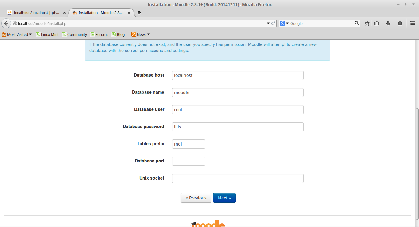 Membuat E-Learning Menggunakan Moodle di Localhost ~ Monalisa Gentur T