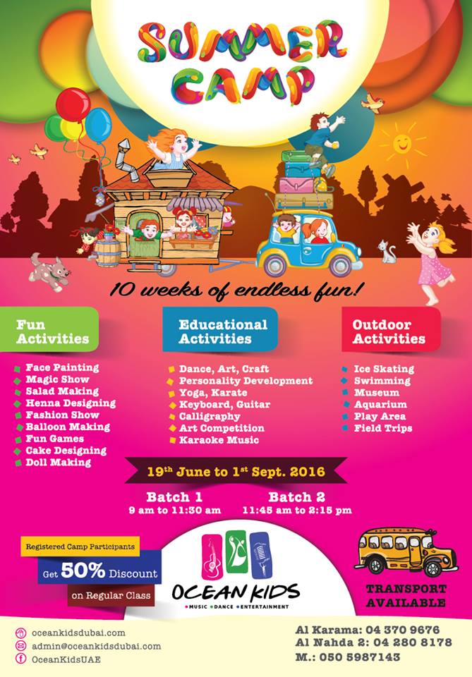 Ocean Kids Summer Camp 2016: SUMMER CAMPS IN BUR DUBAI AND QUSAIS AT AN ...
