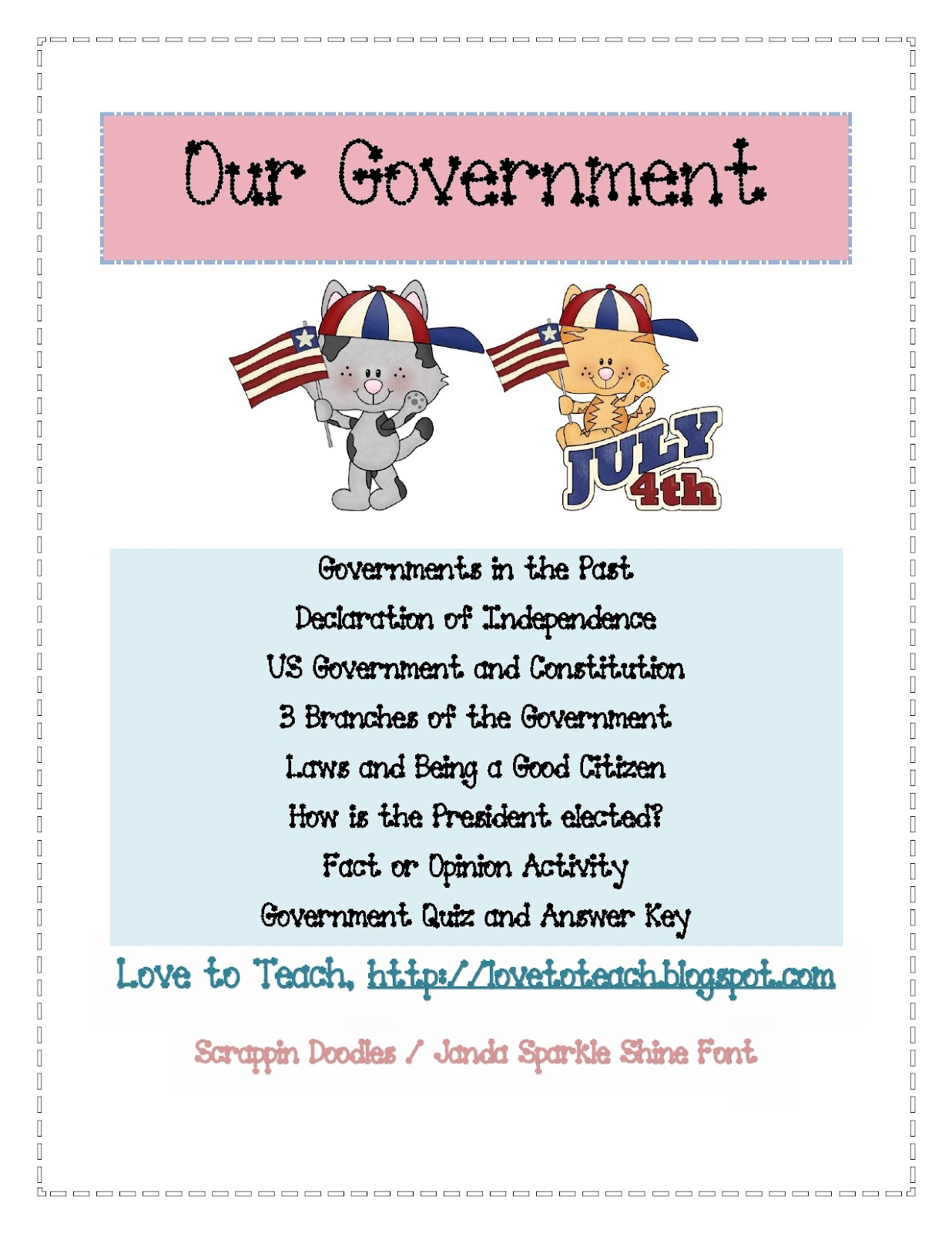 Love to Teach :): New Government Unit