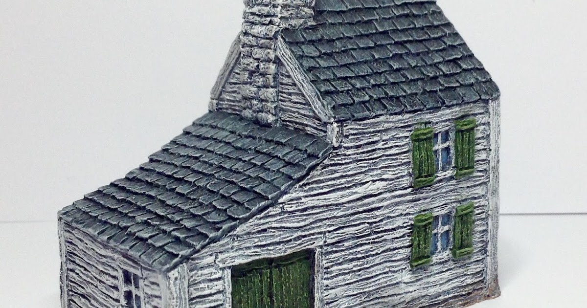 10mm Wargaming: ACW Farmhouse with Carriage Shed by Battlescale Wargame ...