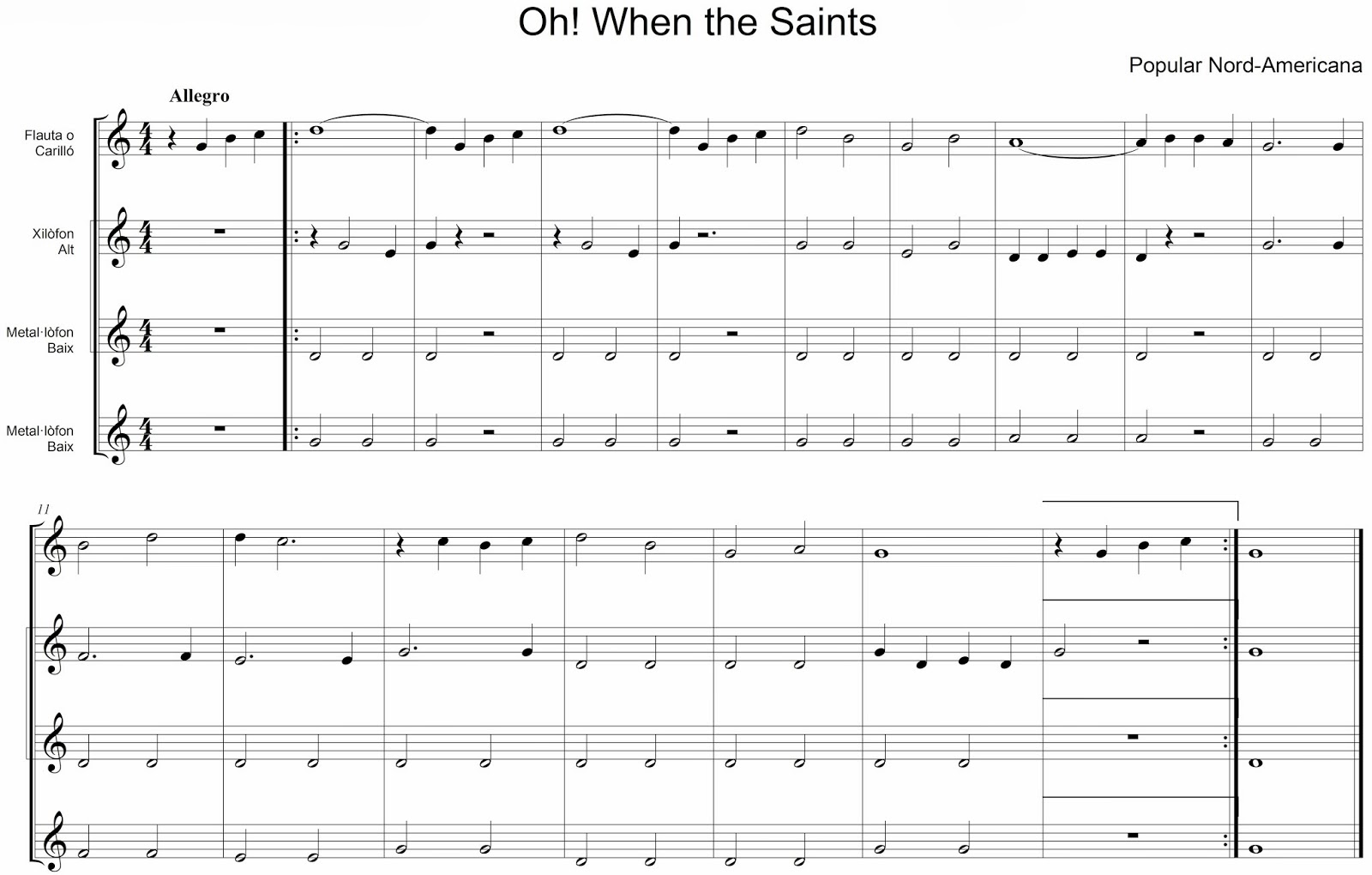Música y Músic@s: OH WHEN THE SAINTS!