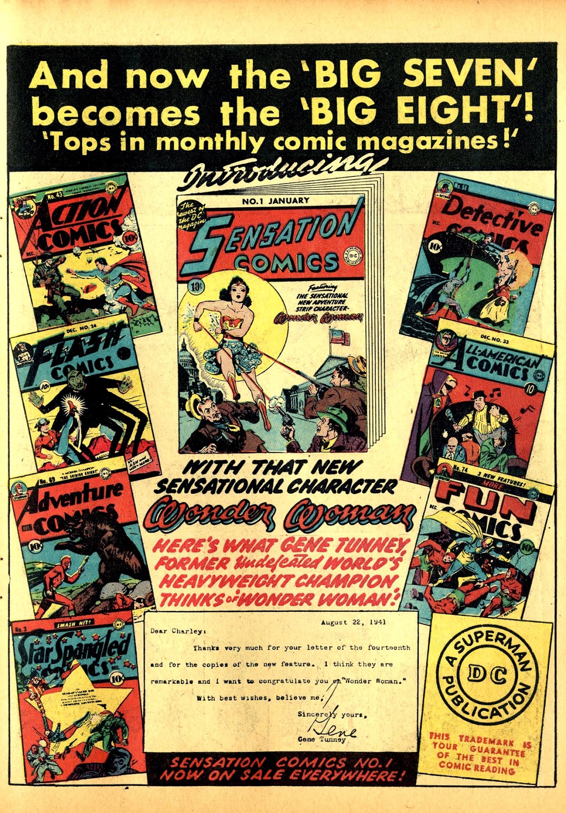 Vintage DC Comics house ads