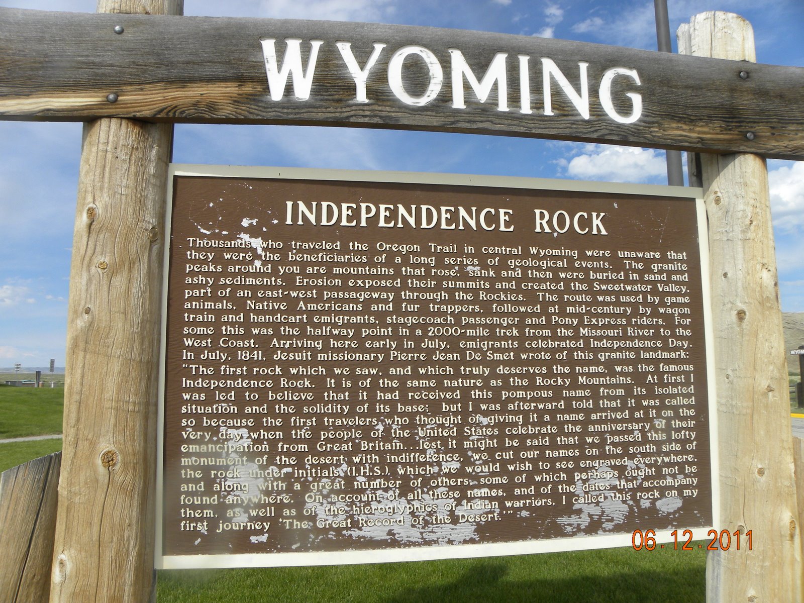 TheBornKamps: Independence Rock in Wyoming!