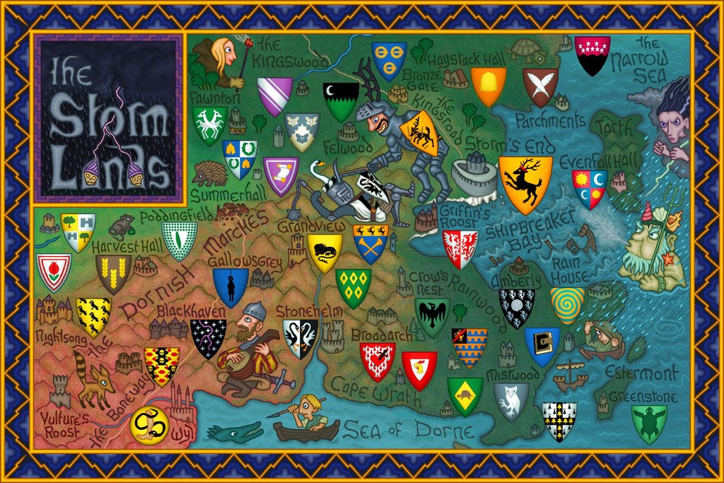 Nerdovore: Maps and Family Trees of Westeros