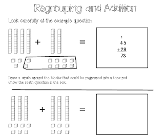 Thinking of Teaching: Regrouping with Base Ten (Freebie)