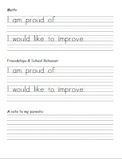 Student Goal-Setting Sheets for Parent-Teacher Conferences | 3rd Grade ...