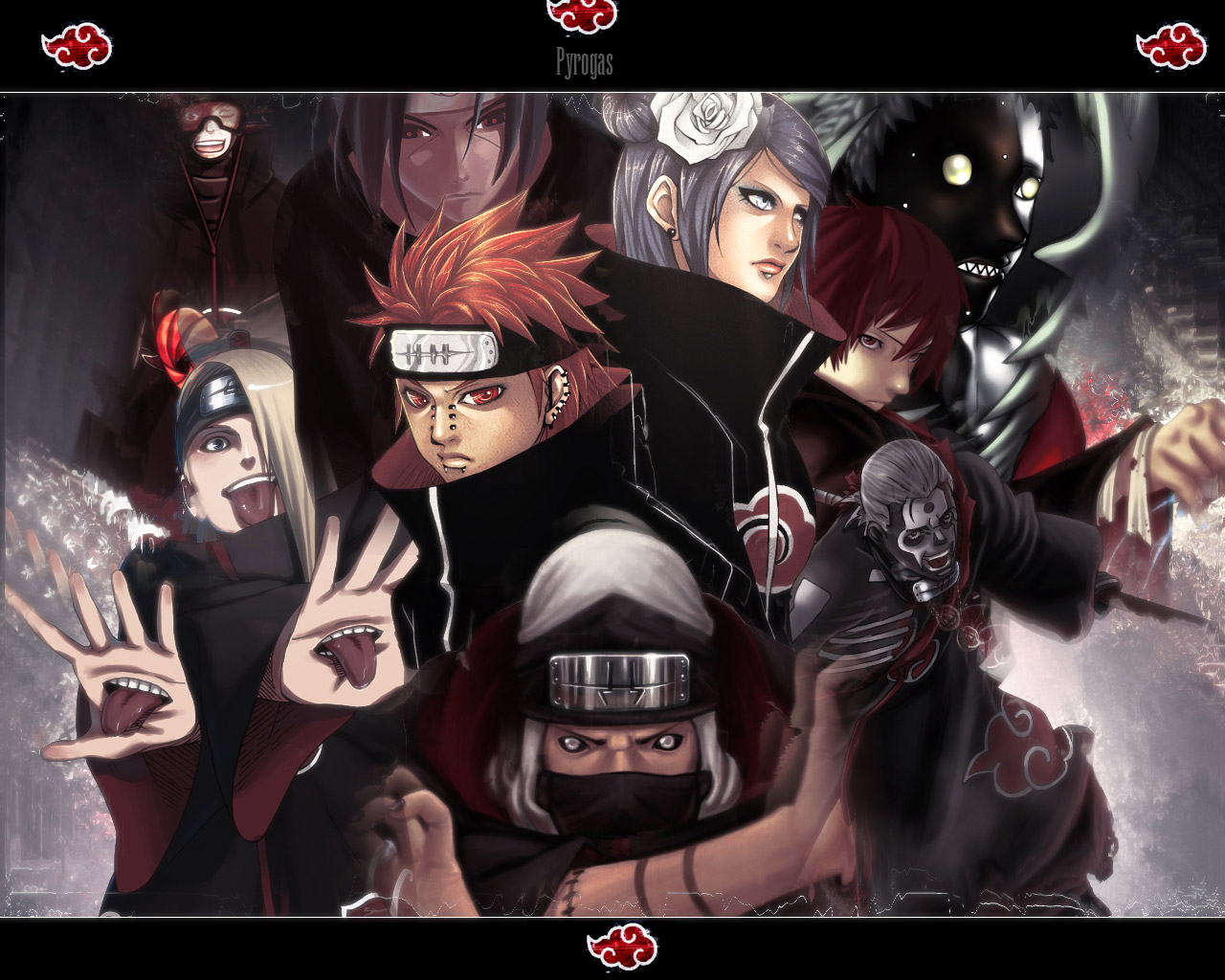 naruto vf wallpapers: Akatsuki Group: Tailed Beast Hunters