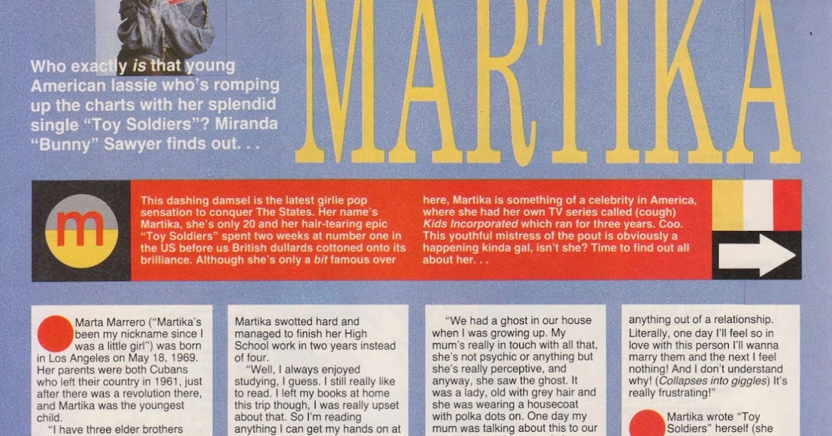 Top Of The Pop Culture 80s: Martika - Smash Hits 1989