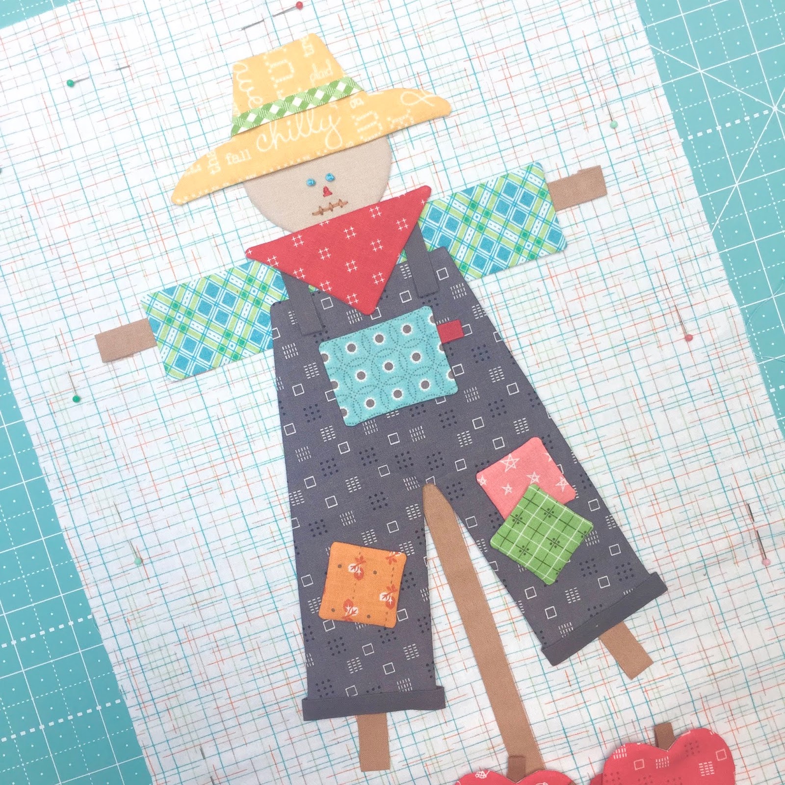 Bee In My Bonnet: Autumn Love Sew Along - Week Five - Scarecrow Block!!