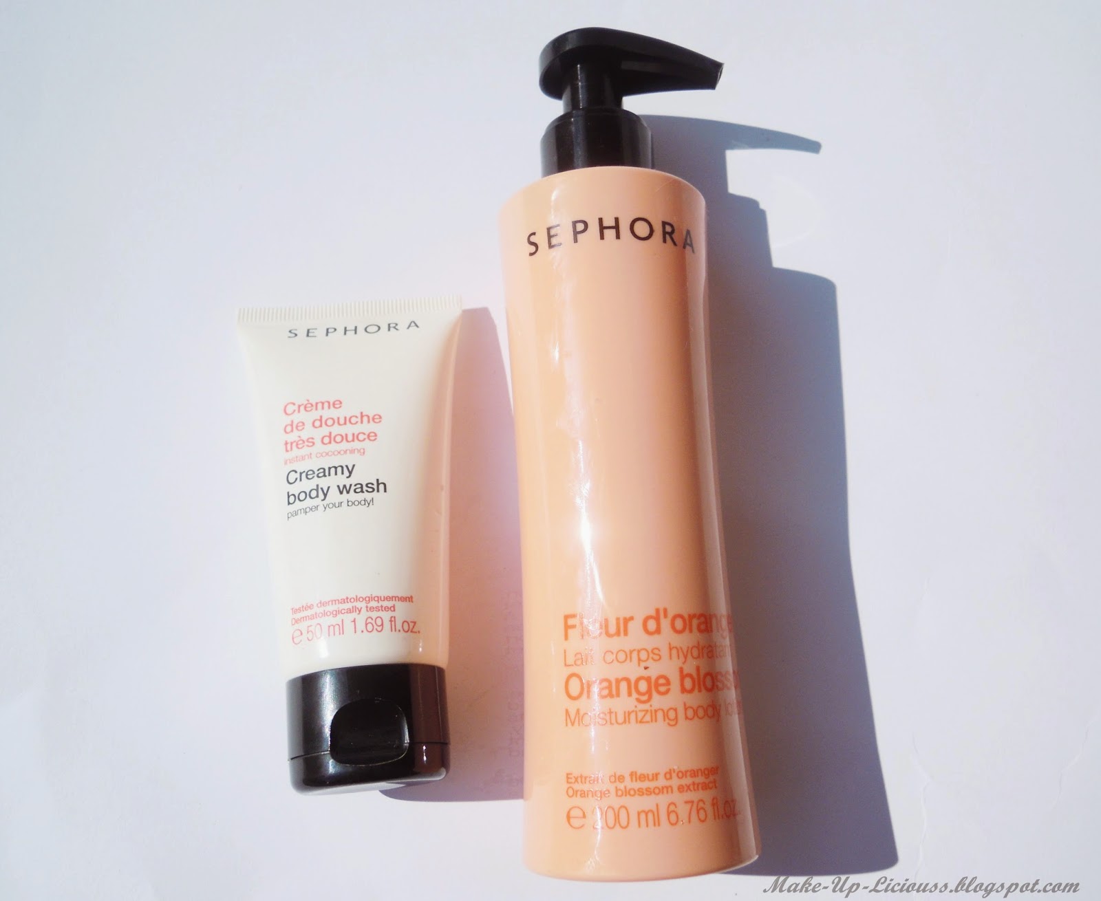 Sephora Orange blossom i Creamy body wash - MakeUpLicious