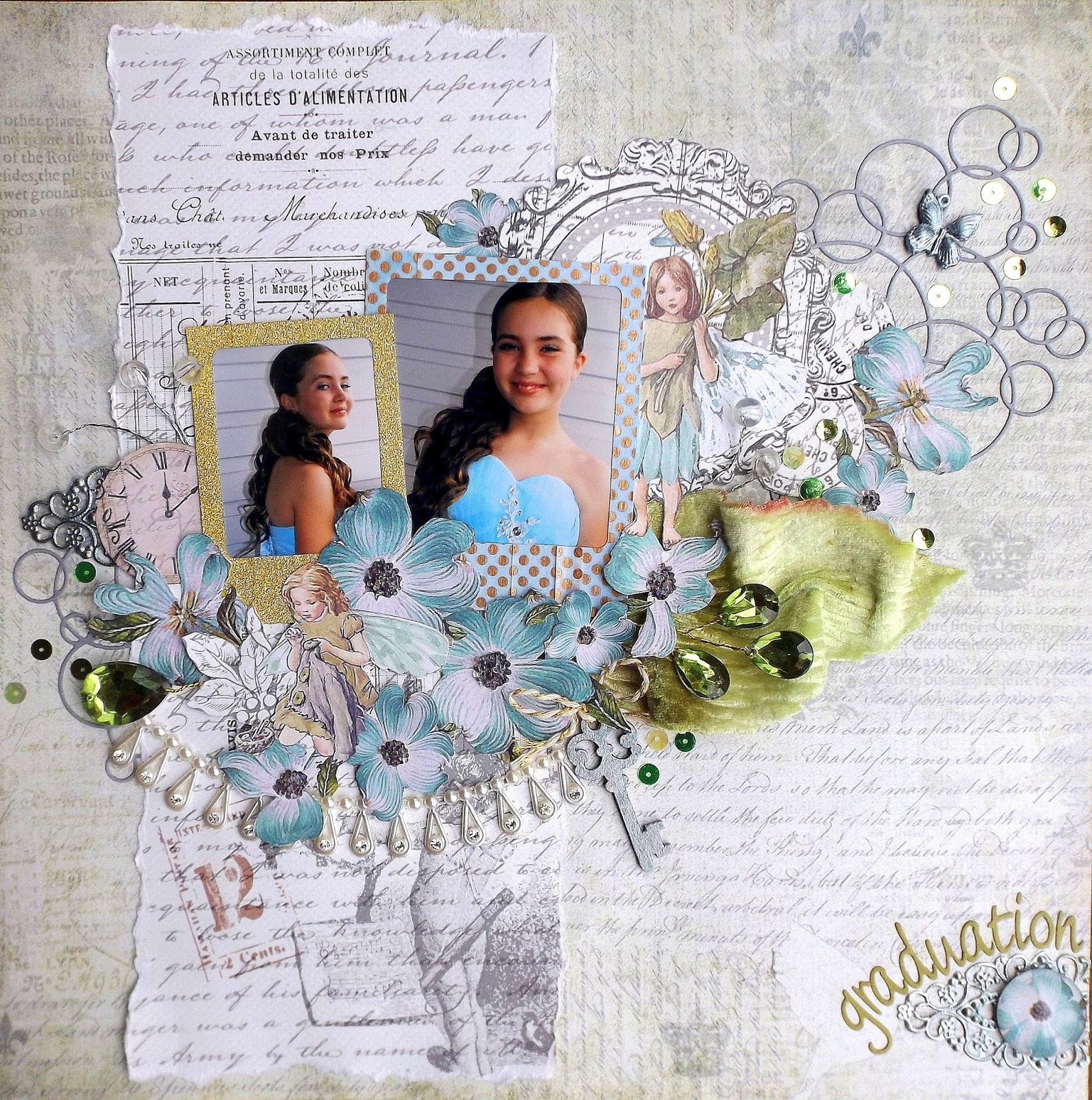 Colourblast!: Graduation - a sparkly fairy layout