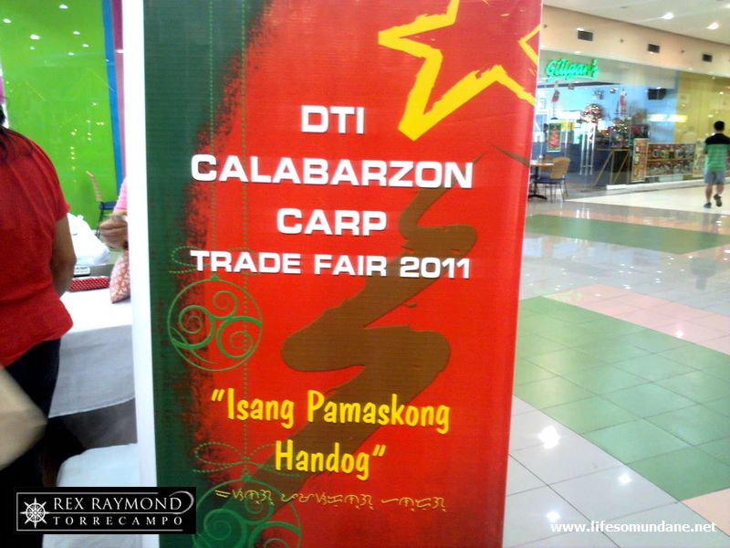 DTI-CARP Product Exhibition at Robinson’s Lipa - Life So Mundane in ...