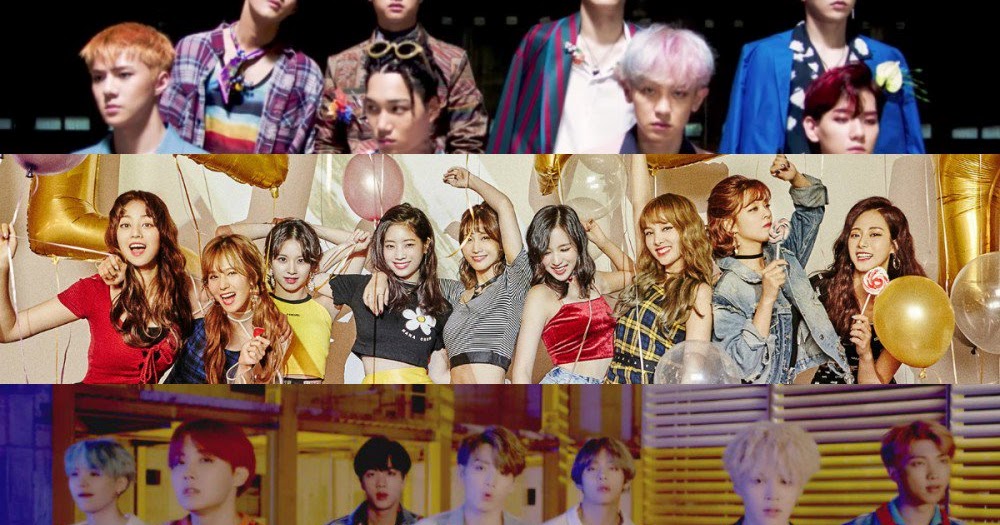 EXO, TWICE y BTS son los únicos grupos a presentarse en los '2018 ...