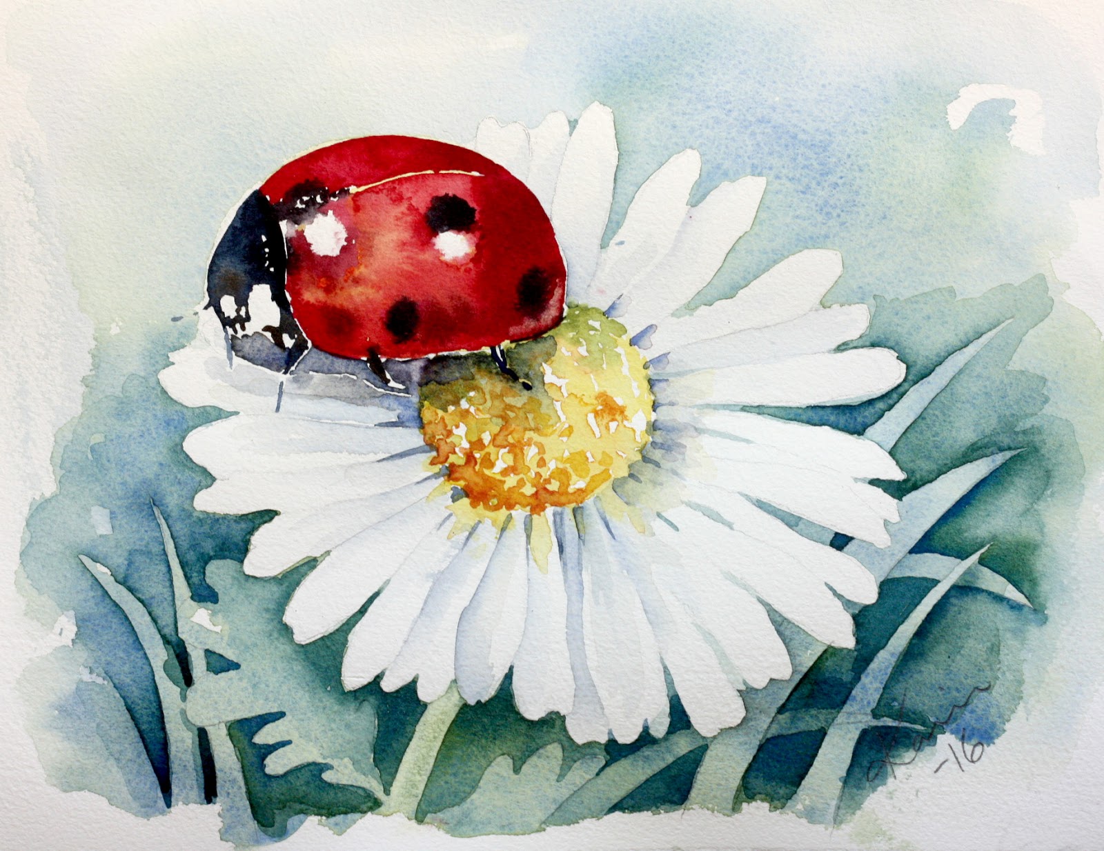 IMG_6487.JPG 1,600×1,234 pixels (With images) | Ladybug art, Watercolor ...