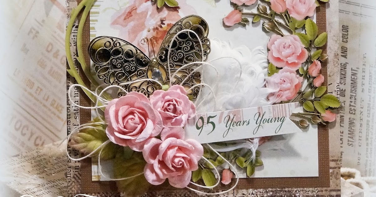 Terry's Scrapbooks: 95th Birthday Card Reneabouquets Printed Beautiful ...