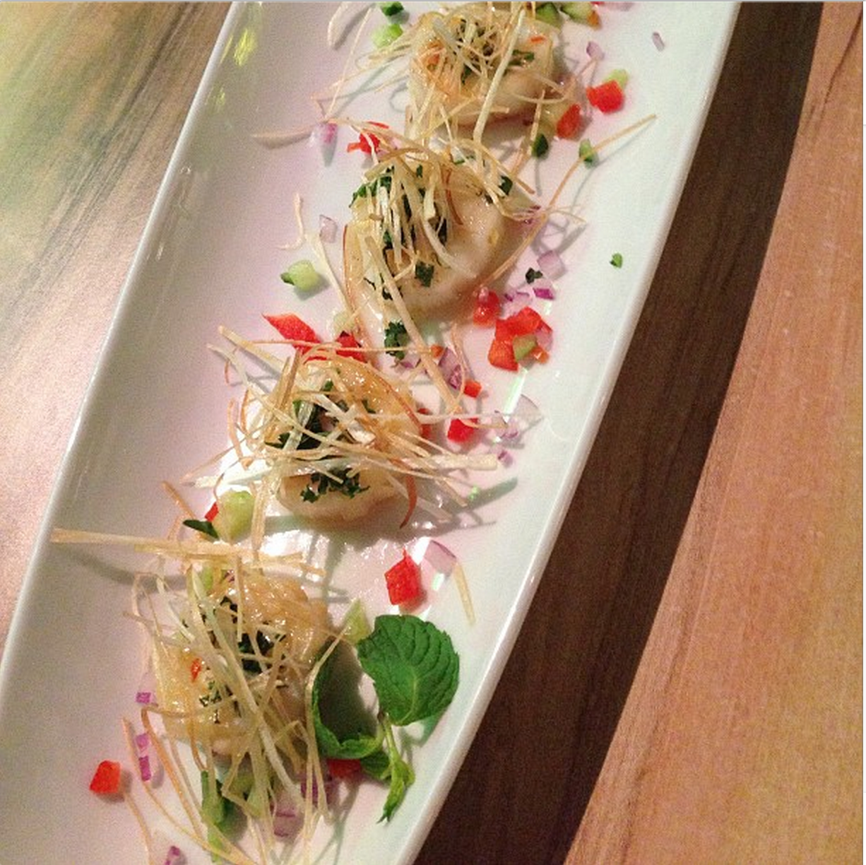 Thai Siam, Cleveland - Scallops steamed with ginger, Steamed fish with ...