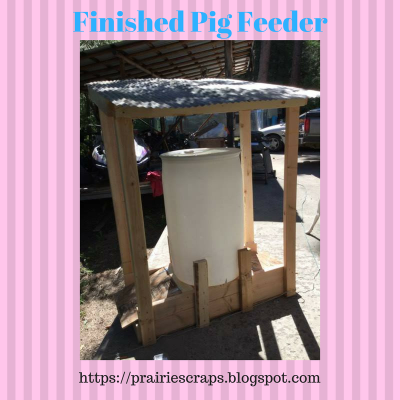 Prairie Scraps: DIY Pig Feeder