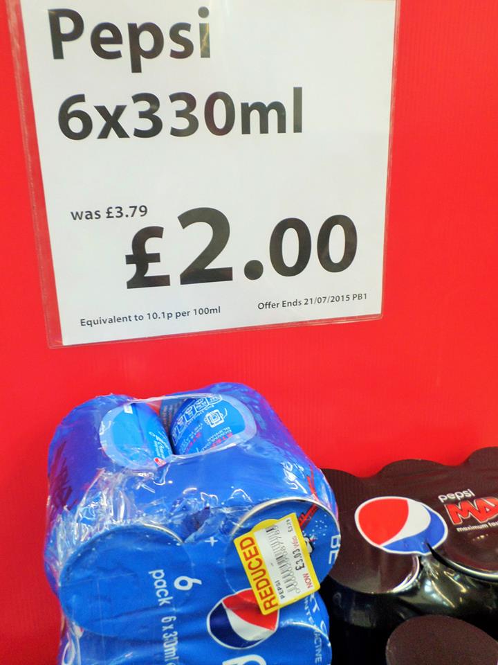 Martin Brookes Oakham: Pepsi When a Reduced Yellow Label at the Co-op ...