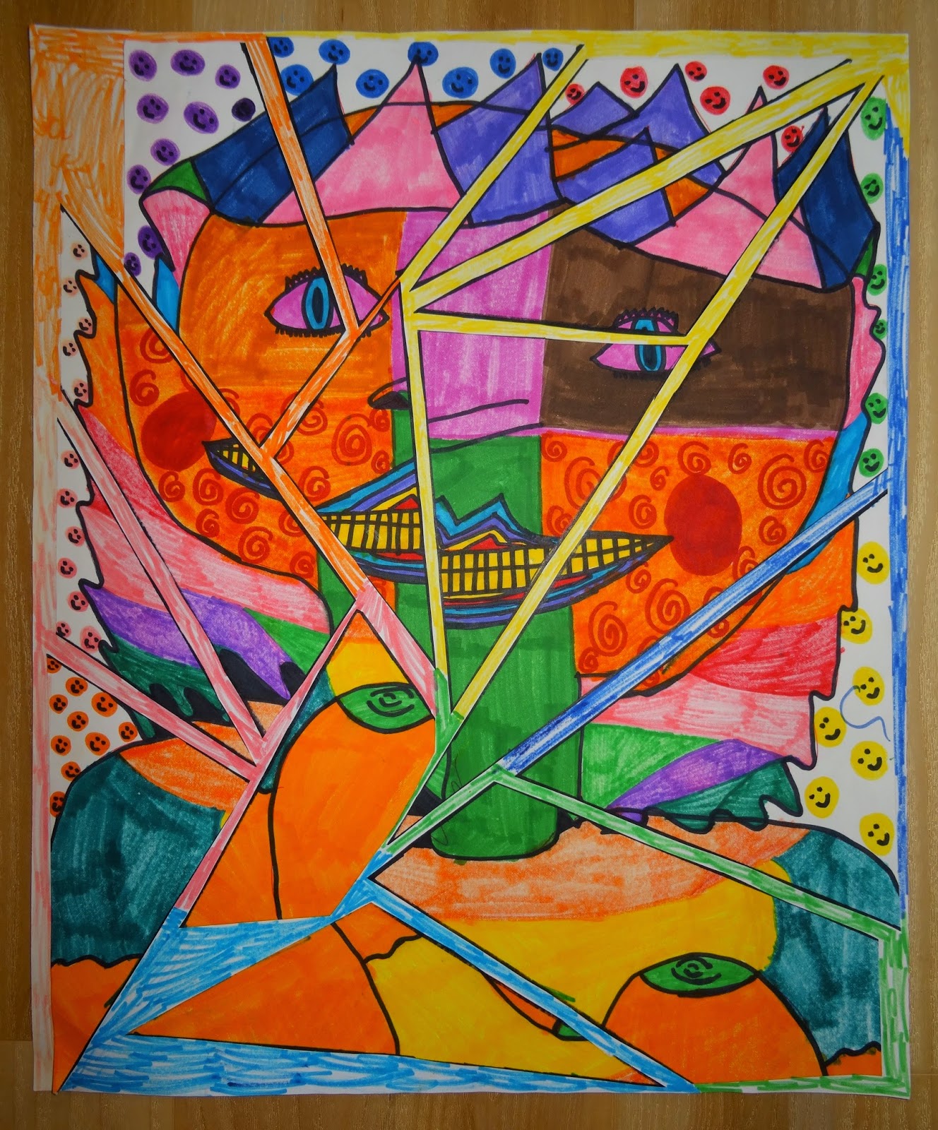 'Fractured Faces' - the Picasso Slip 'n Slide! | There's a Dragon in my ...