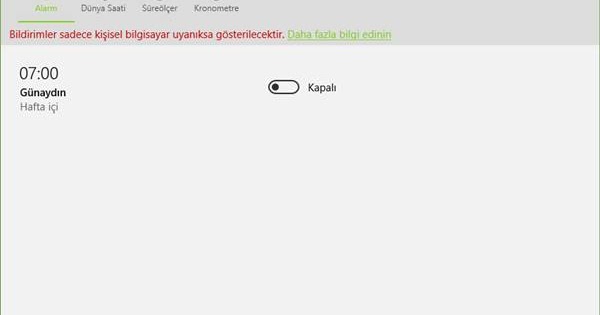 Windows 10 Alarm Nasıl Kurulur? - Online Alarm Kur