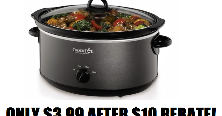 Crock-Pot Design To Shine 7-qt. Slow Cooker Only $3.99 After $10 Rebate ...