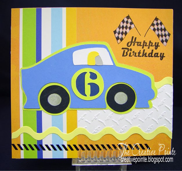 The Creative Pointe: Race Car Birthday Card For Kids