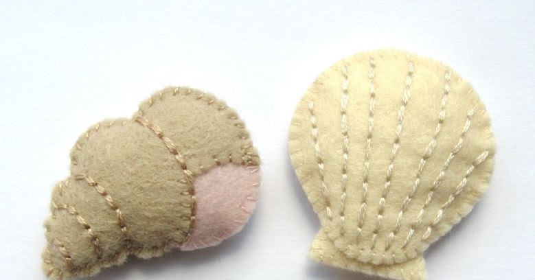 Bugs and Fishes by Lupin: How To: Make Mini Felt Shells