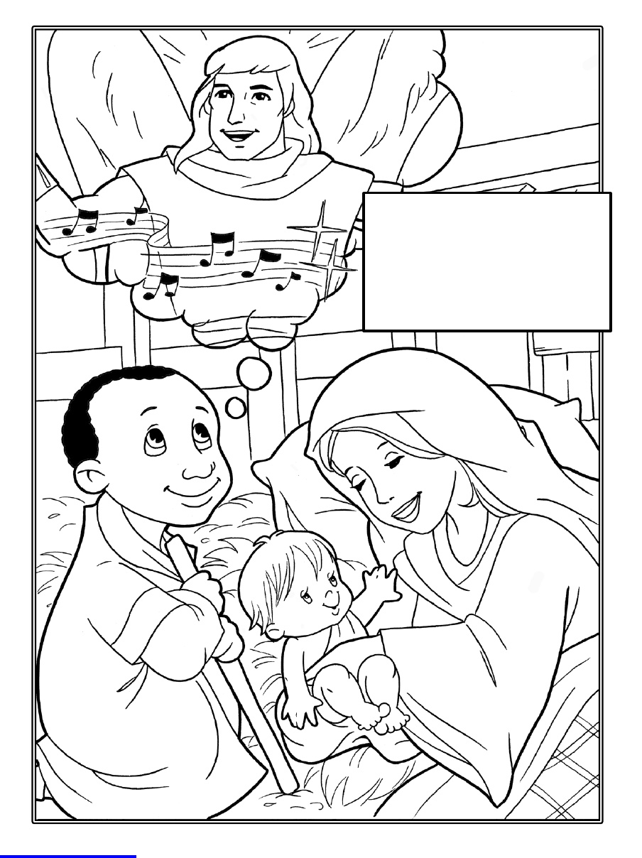 NOCHE DE PAZ COLOREAR