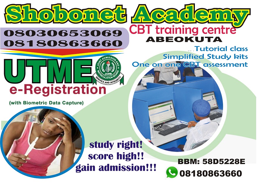 2016 JAMB - UTME Registration and CBT Training Centre