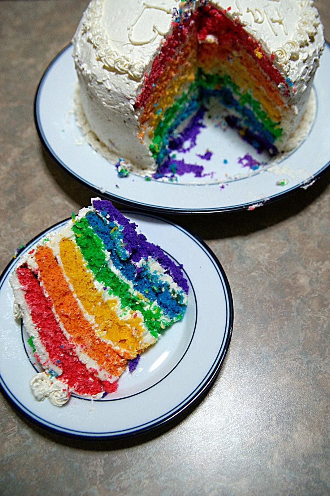 Savory Sweet and Satisfying: Rainbow Cake