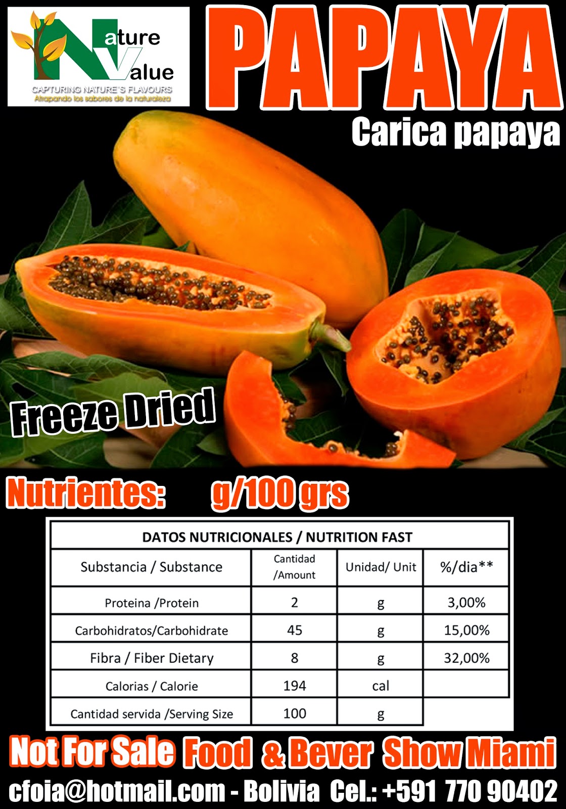 Papaya | Nature Value Bolivia