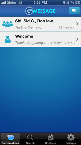 Free Unlimited Messaging with Globe GMESSAGE App Available for iPhone ...