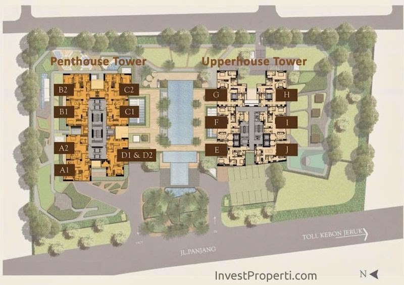 Denah Lantai Apartemen Wang Residence ~ Wang Residence Apartment Jakarta