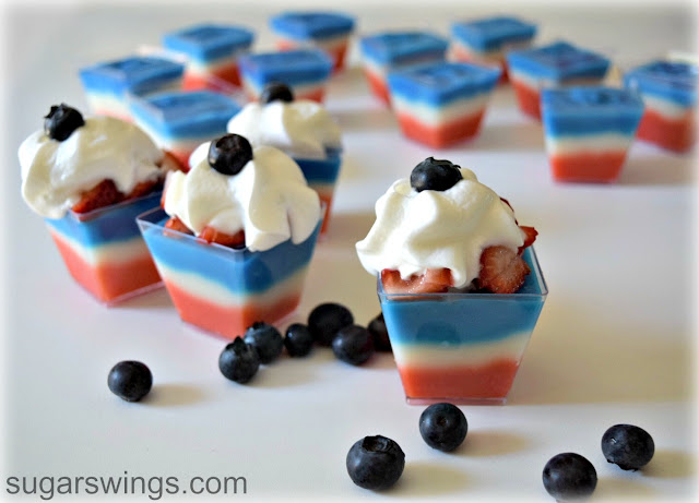 Sugar Swings! Serve Some: Red, White, and Blue Greek Yogurt Pudding Cups