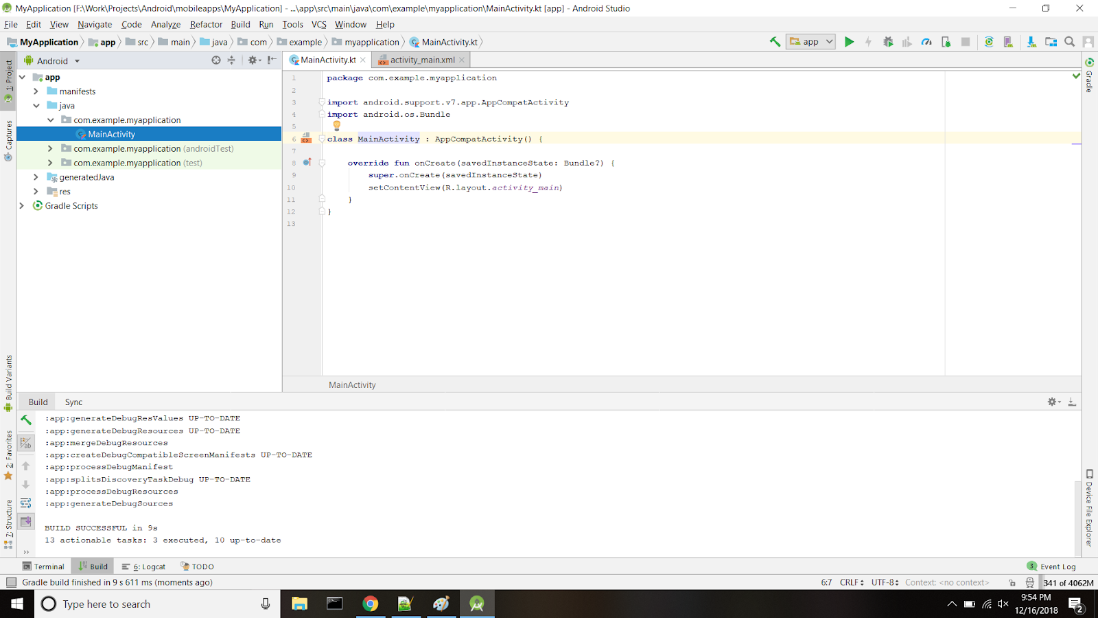 Kotlin Programming: Getting started with Kotlin on Android Studio 3.0