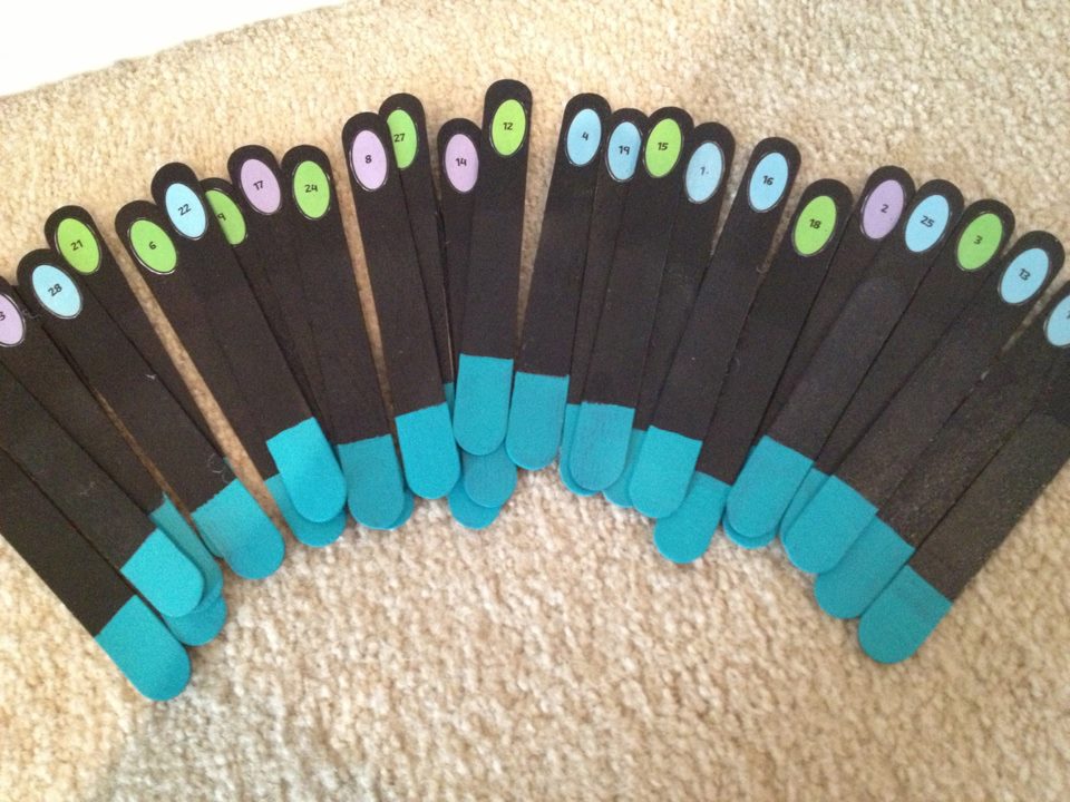 A Love for Teaching: Sudent Number Sticks