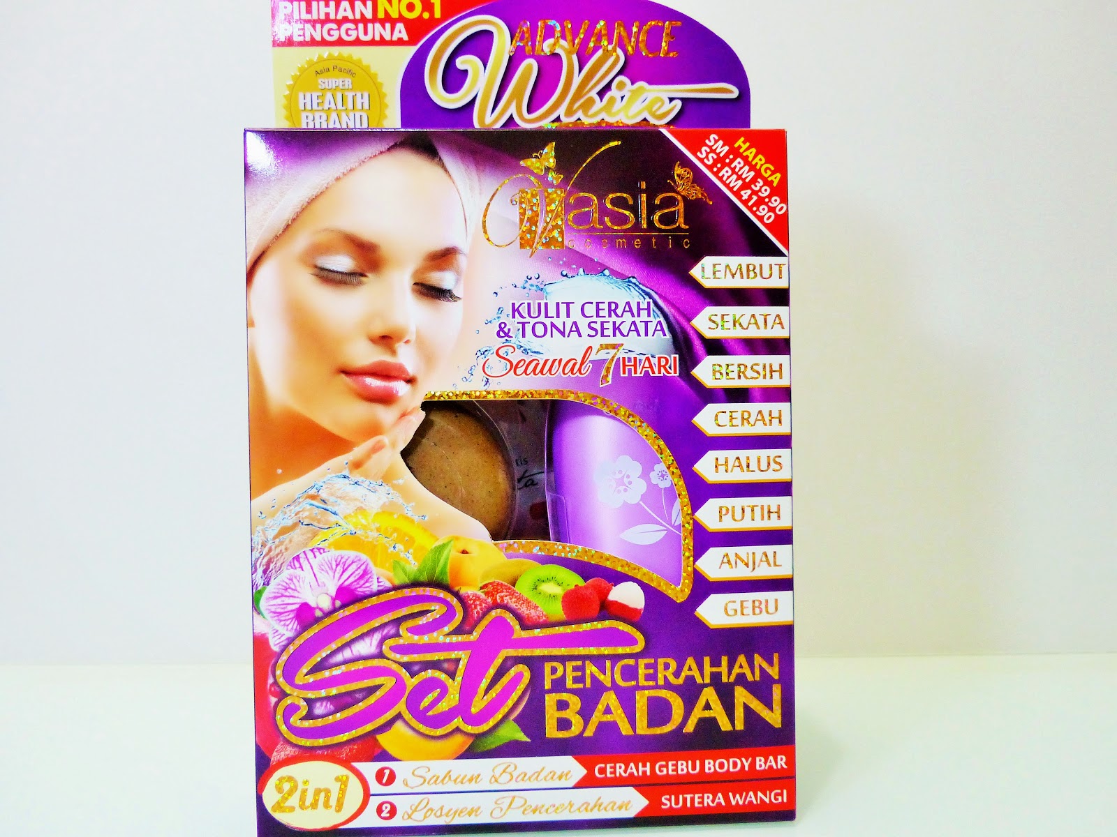 Ingin Cantik: V'ASIA : SET PENCERAHAN BADAN 2 IN 1 SABUN + LOSYEN