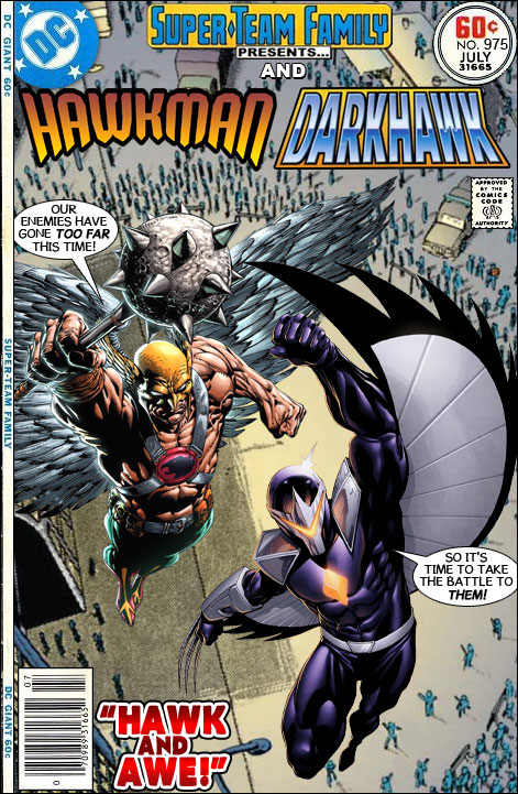 Super-Team Family: The Lost Issues!: Hawkman and Darkhawk