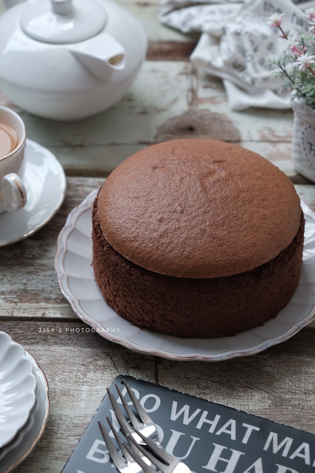 爱厨房的幸福之味: 可可相思蛋糕 Cocoa Ogura Cake
