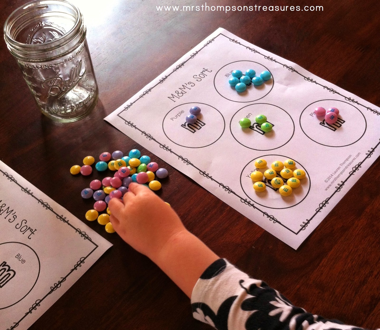 Easter M&M's Fun! - Mrs. Thompson's Treasures