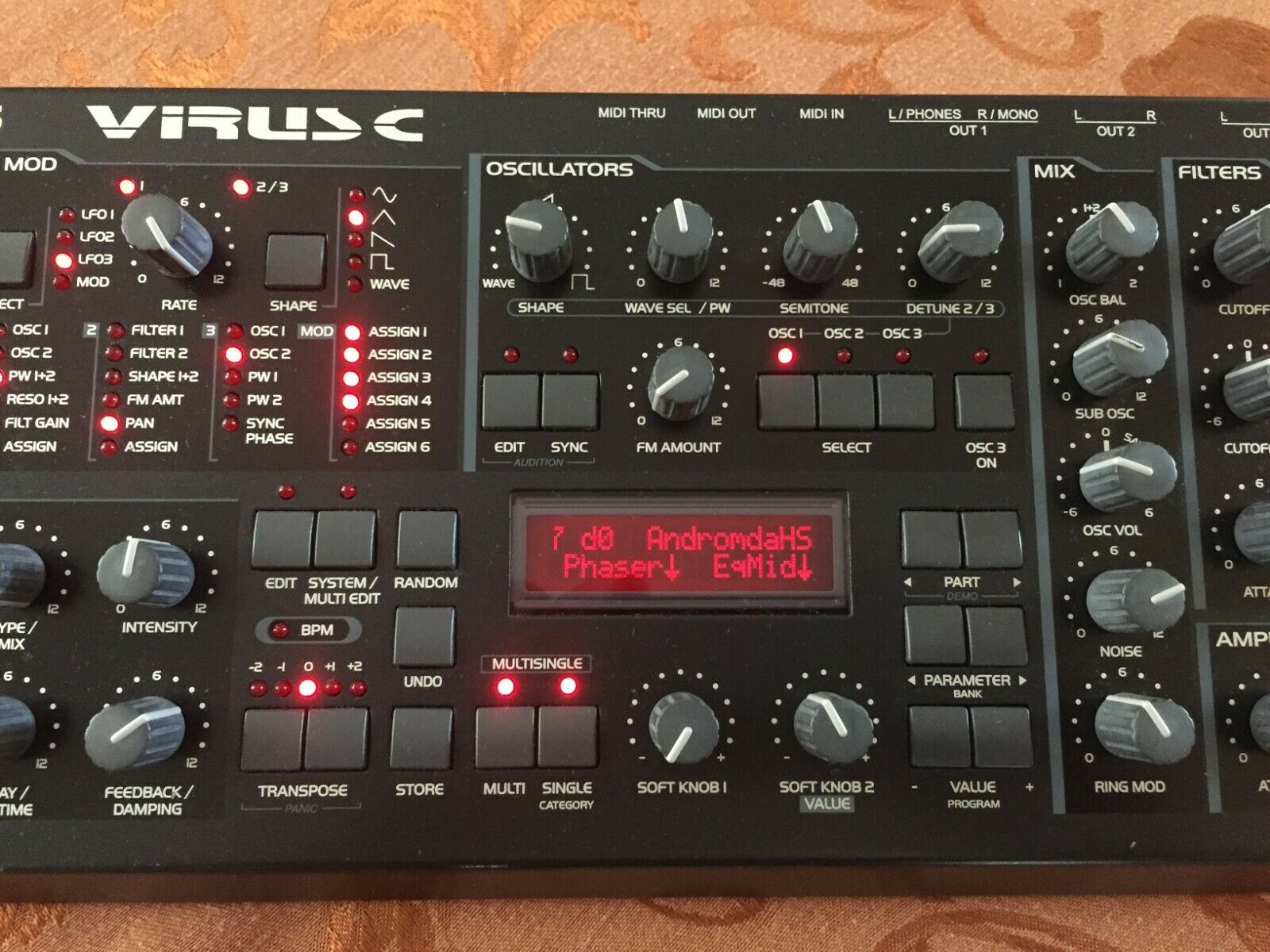 MATRIXSYNTH: Access Virus C desktop synthesizer