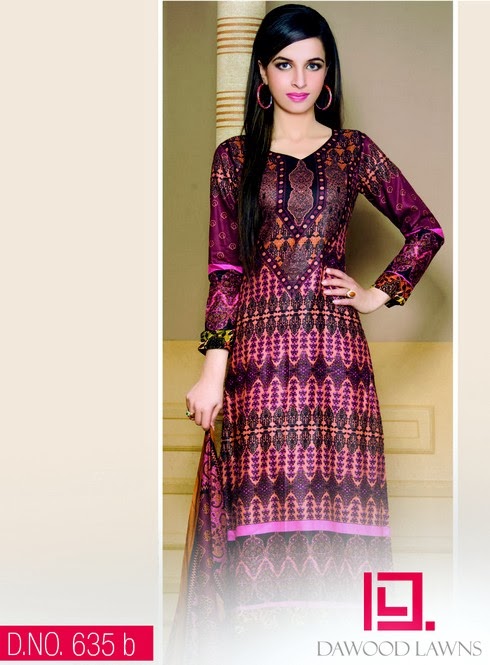 Dawood Collection of Lawn 2014 Vol-1 | Dawood Lawn Collection 2014-15 ...