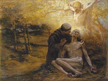 COISAS DE SANTOS: São Francisco de Assis e o Leproso