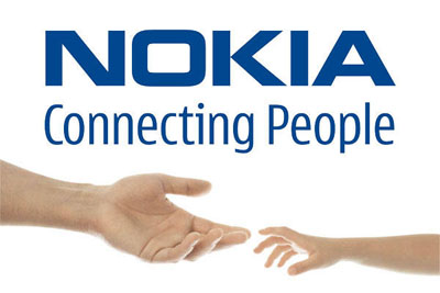 Nokia Logo with Shake Hands | e Logos