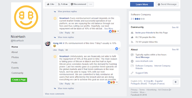 巧言天堂: NiceHash 還款計劃(Repayment program) 追蹤！