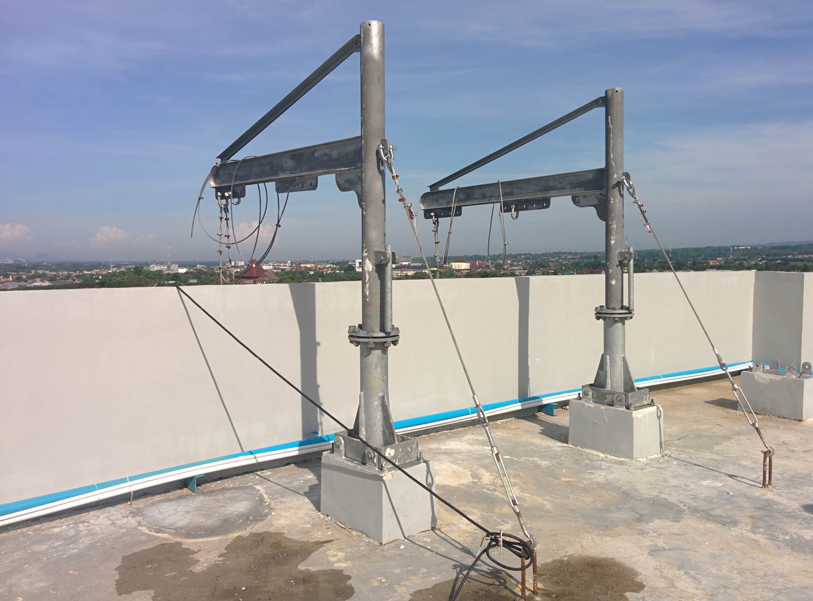 -- PT DUA PERKASA --: GONDOLA PERMANENT DAVIT SOCKET ARM - UNEJ JEMBER