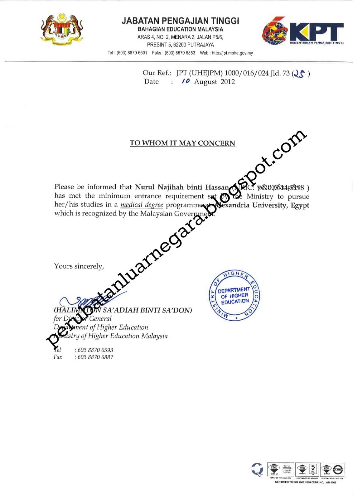 Belajar di Luar Negara: Proses Clearance Letter