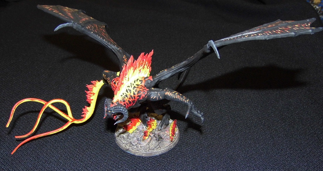Miniature War gaming and painting: Painting Balrog (Lord of the Rings)