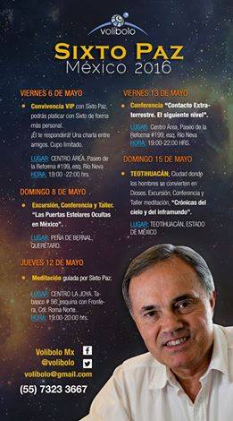 Agenda de Sixto Paz Wells : Próximas actividades de Sixto Paz